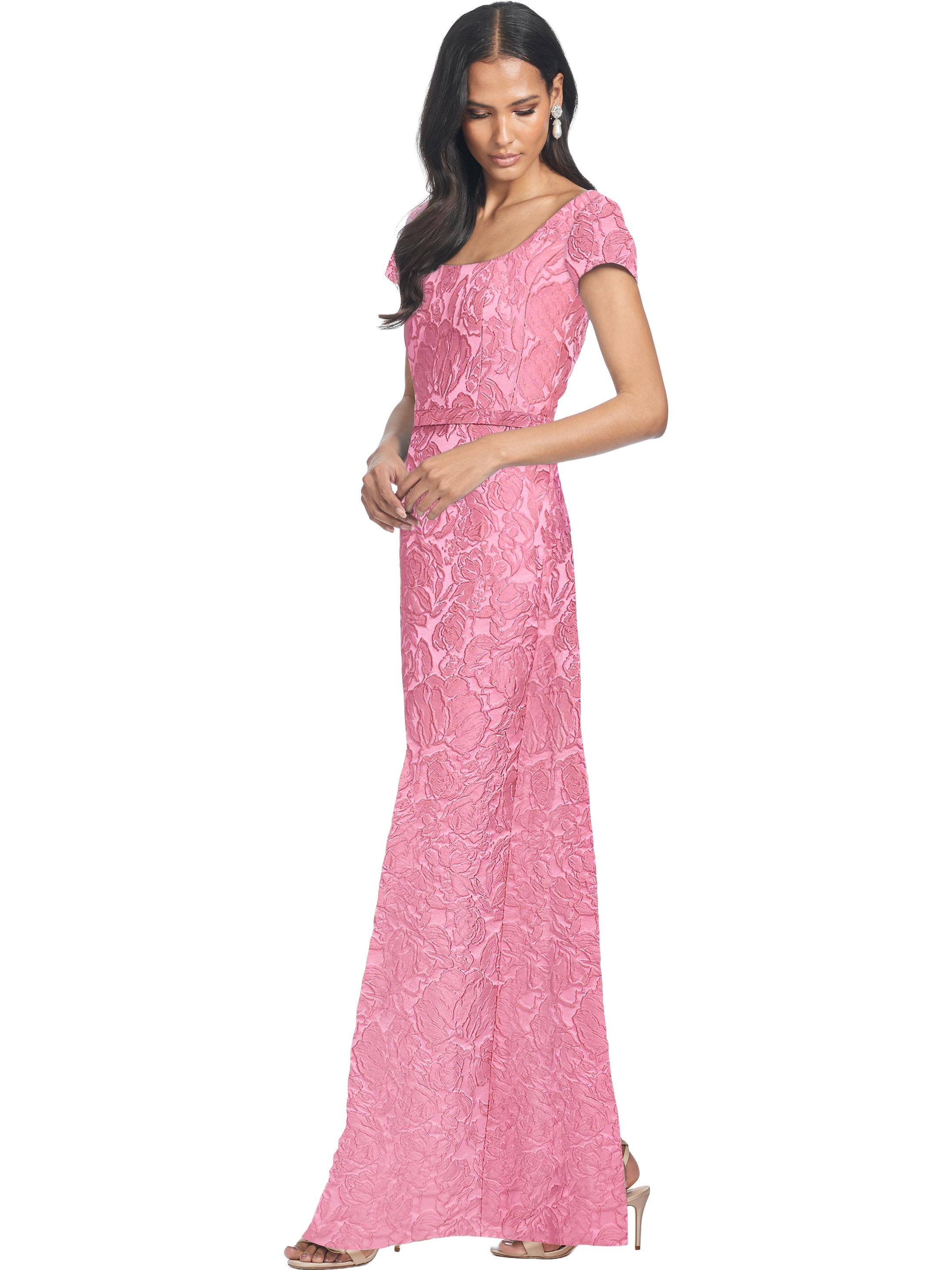 SACHIN & BABI Grace Cap Sleeve Column Gown